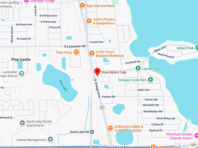 16. dixie belle's cafe map