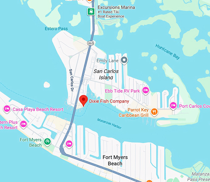 16. dixie fish company map