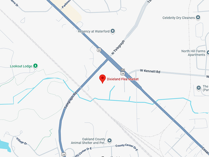 16. dixieland flea market map