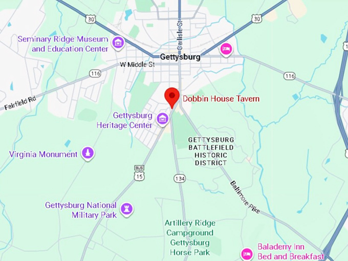 16. dobbin house tavern map