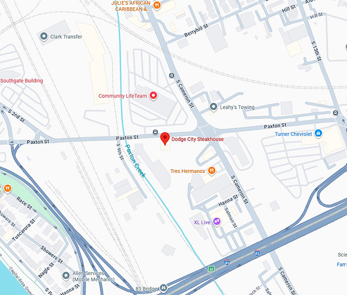 16. dodge city steakhouse map