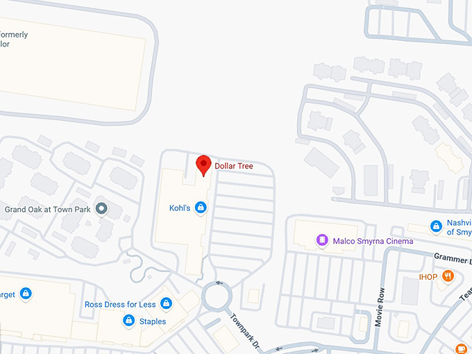 16. dollar tree (821 industrial blvd #1110) map