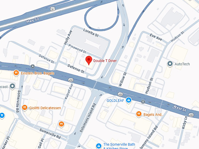 16. double t diner map