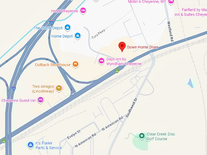 16. down home diner map