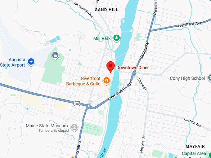 16. downtown diner map