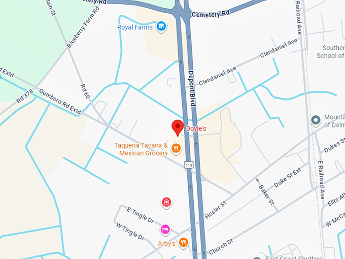 16. doyle’s restaurant map