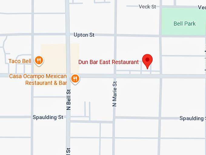 16. dun bar east restaurant map