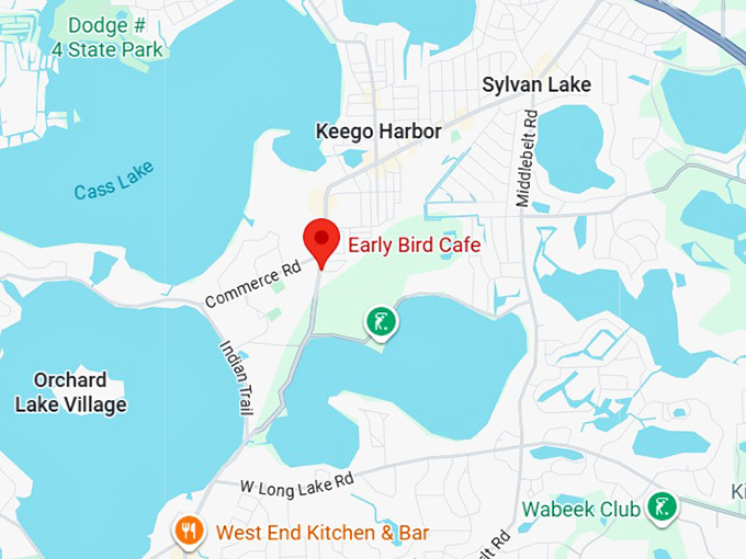 16. early bird cafe map