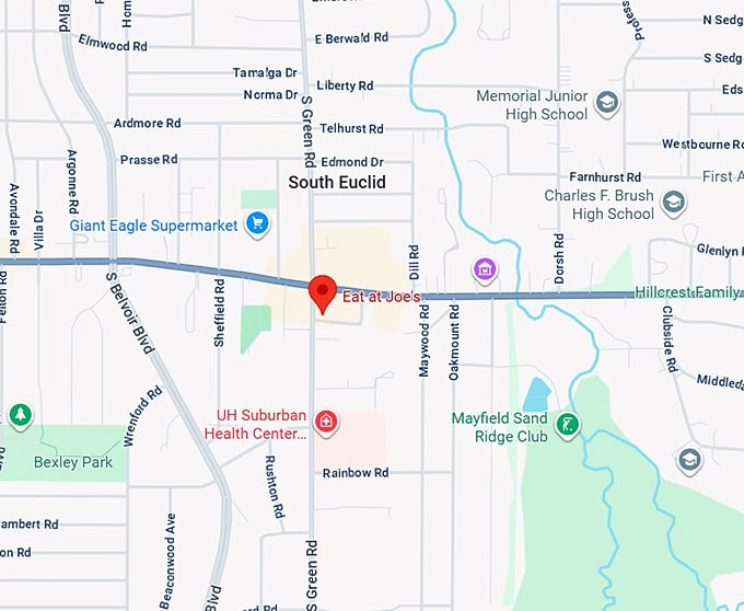 16. eat at joe's map