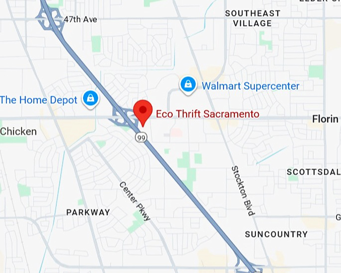 16. eco thrift sacramento map