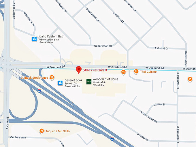 16. eddie's restaurant map