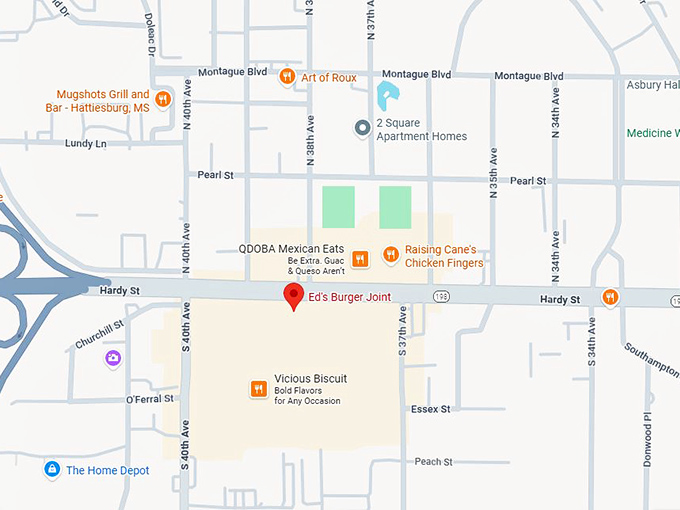 16. ed's burger joint map