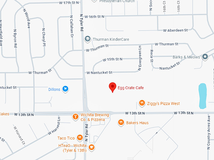 16. egg crate cafe map