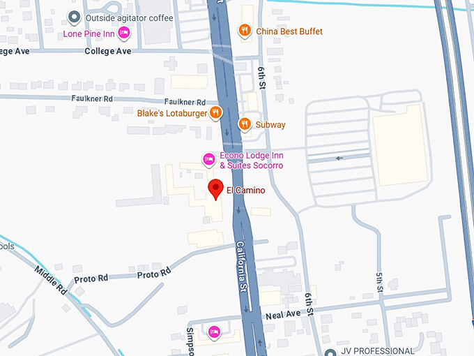 16. el camino family restaurant map