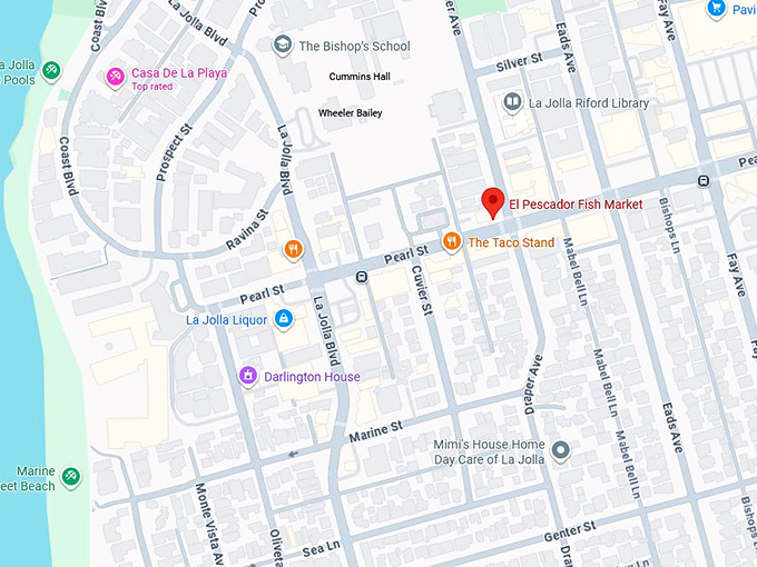 16. el pescador fish market map