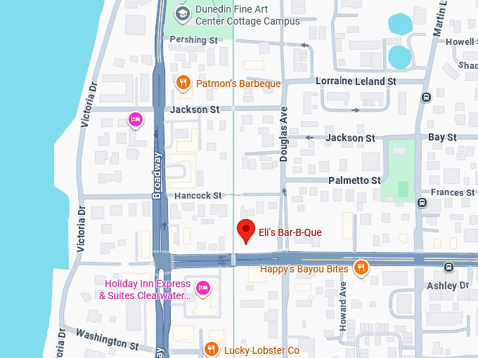 16. eli's bar b que map