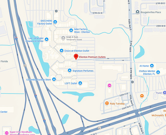 16. ellenton premium outlets map