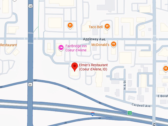 16. elmer&rsquo;s restaurant map