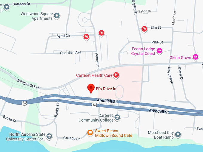 16. el&rsquo;s drive in map