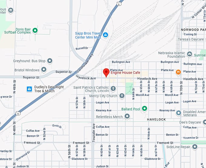 16. engine house cafe map