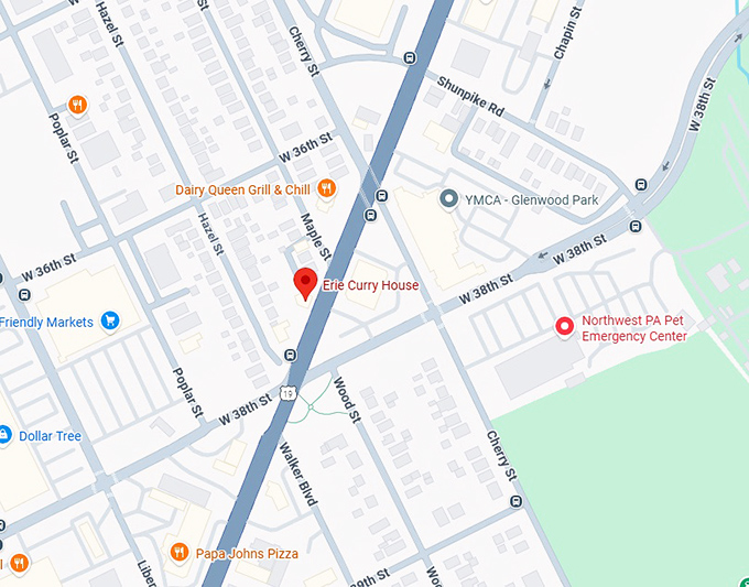 16. erie curry house map