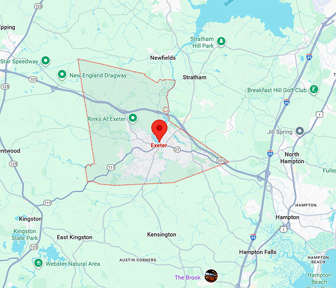16. exeter map