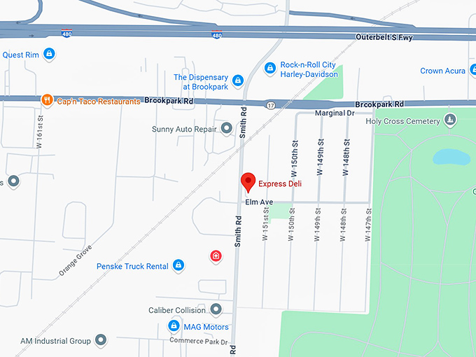 16. express deli map