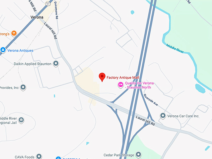 16. factory antique mall map