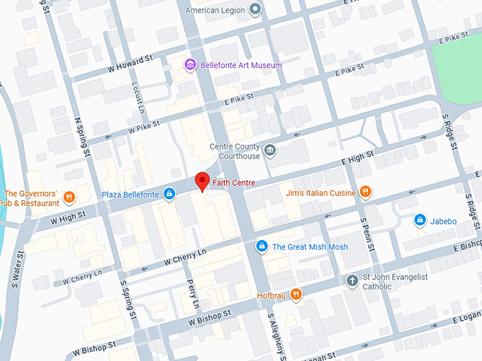 16. faith centre map