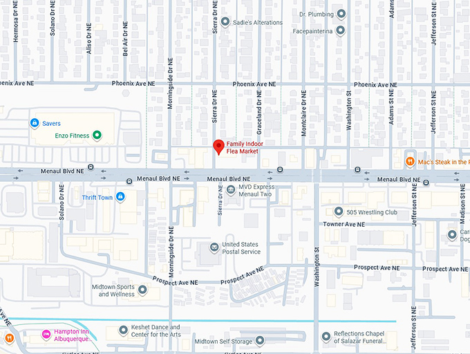 16. family indoor flea market map