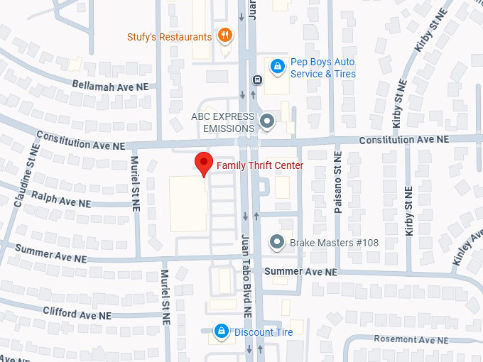 16. family thrift center map