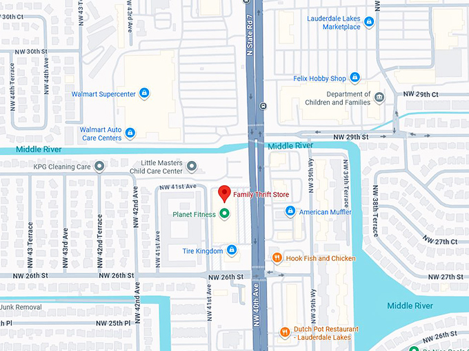 16. family thrift store map