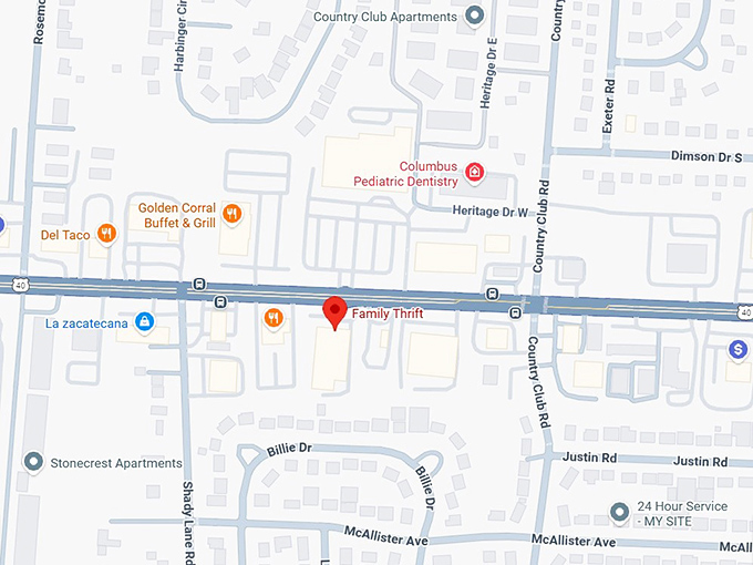 16. family thrift map