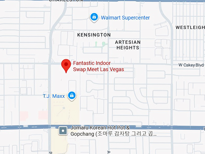 16. fantastic indoor swap meet las vegas map