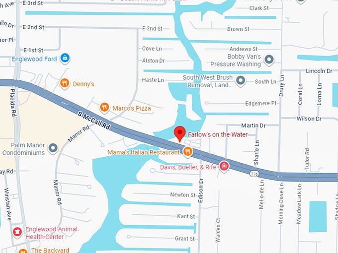 16. farlow&rsquo;s on the water map