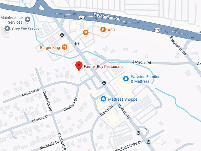 16. farmer boy restaurant (1324 canton rd) map