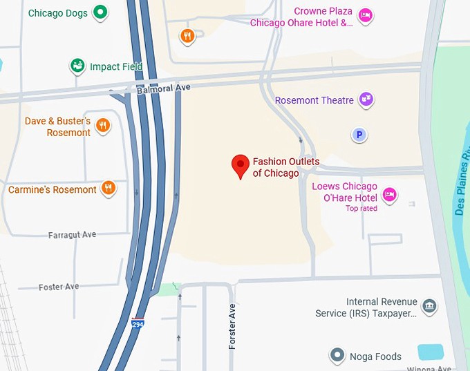 16. fashion outlets of chicago map