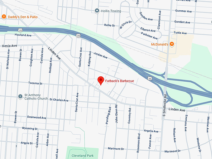 16. fatback's barbecue map