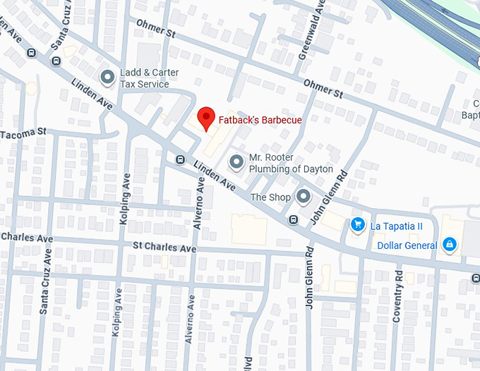 16. fatback's barbecue map