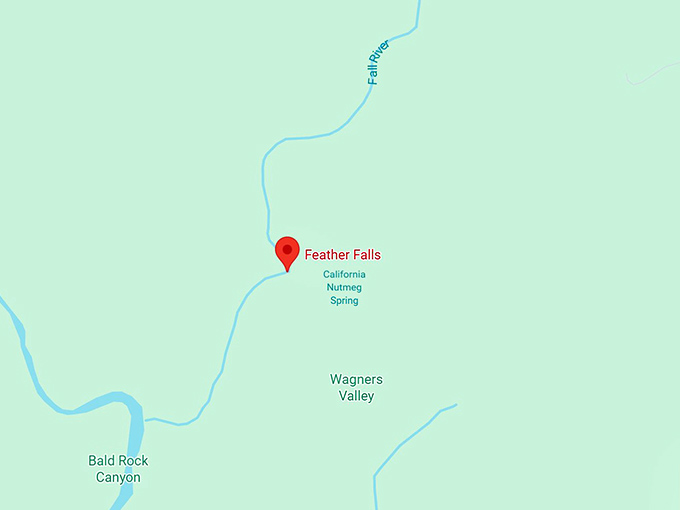 feather falls map