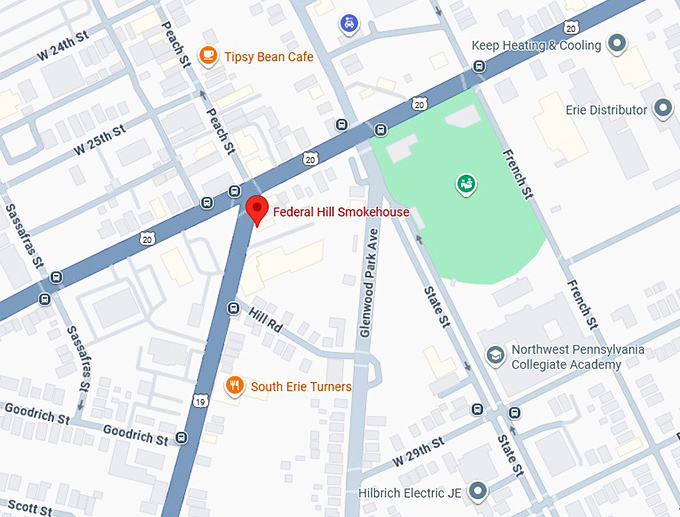 16. federal hill smokehouse map