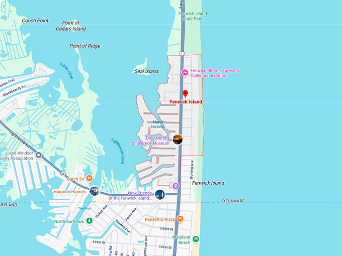16. fenwick island map
