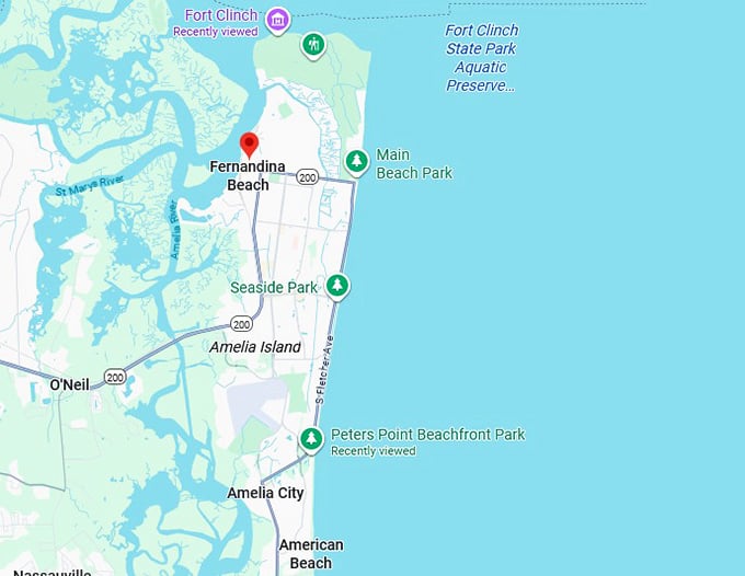 16. fernandina beach map