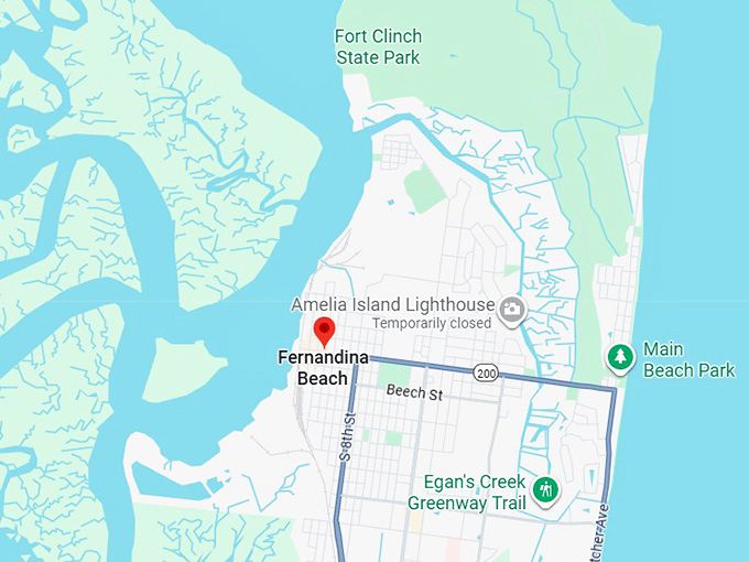 16. fernandina beach map
