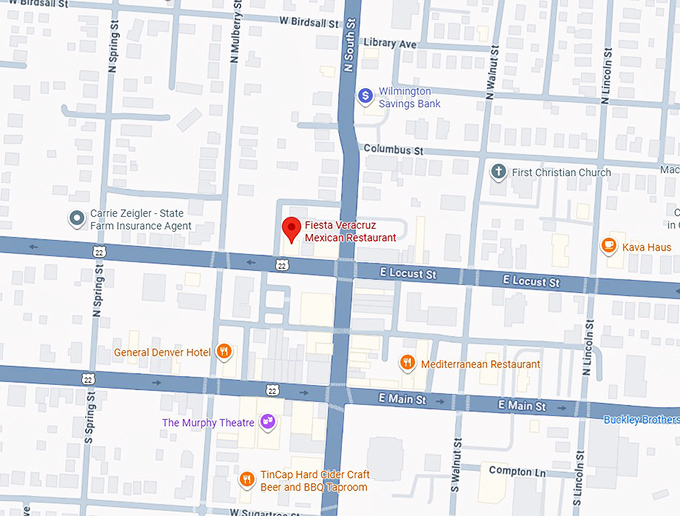 16. fiesta veracruz mexican restaurant map