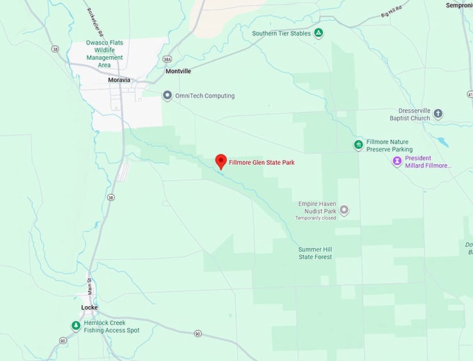 16. fillmore glen state park map