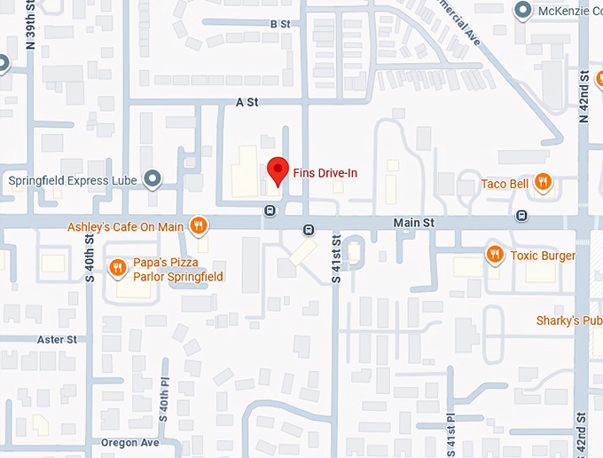 16. fins drive‑in map