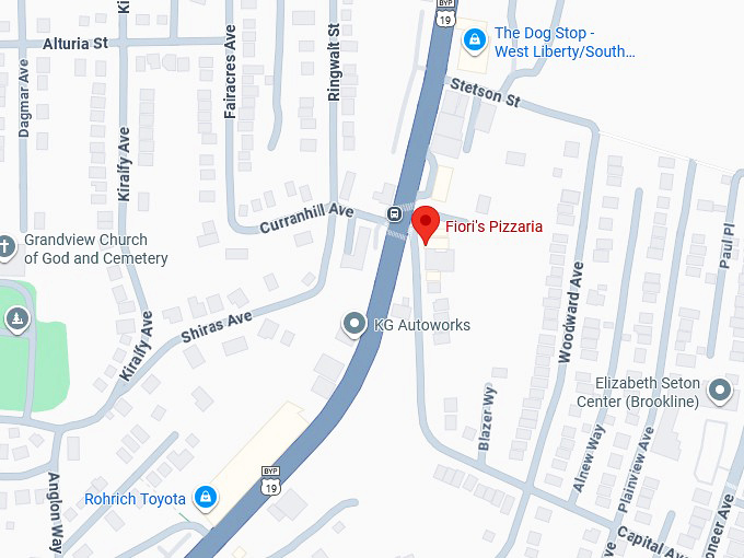 16. fiori's pizzaria map