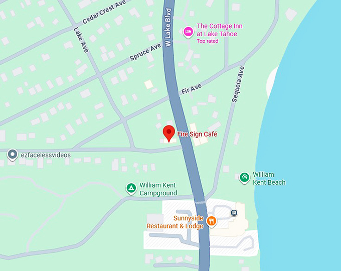 16. fire sign caf&eacute; map