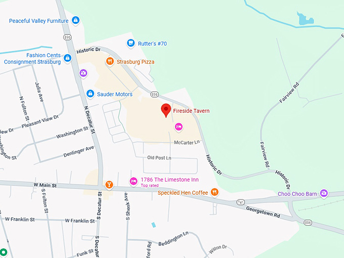 16. fireside tavern map